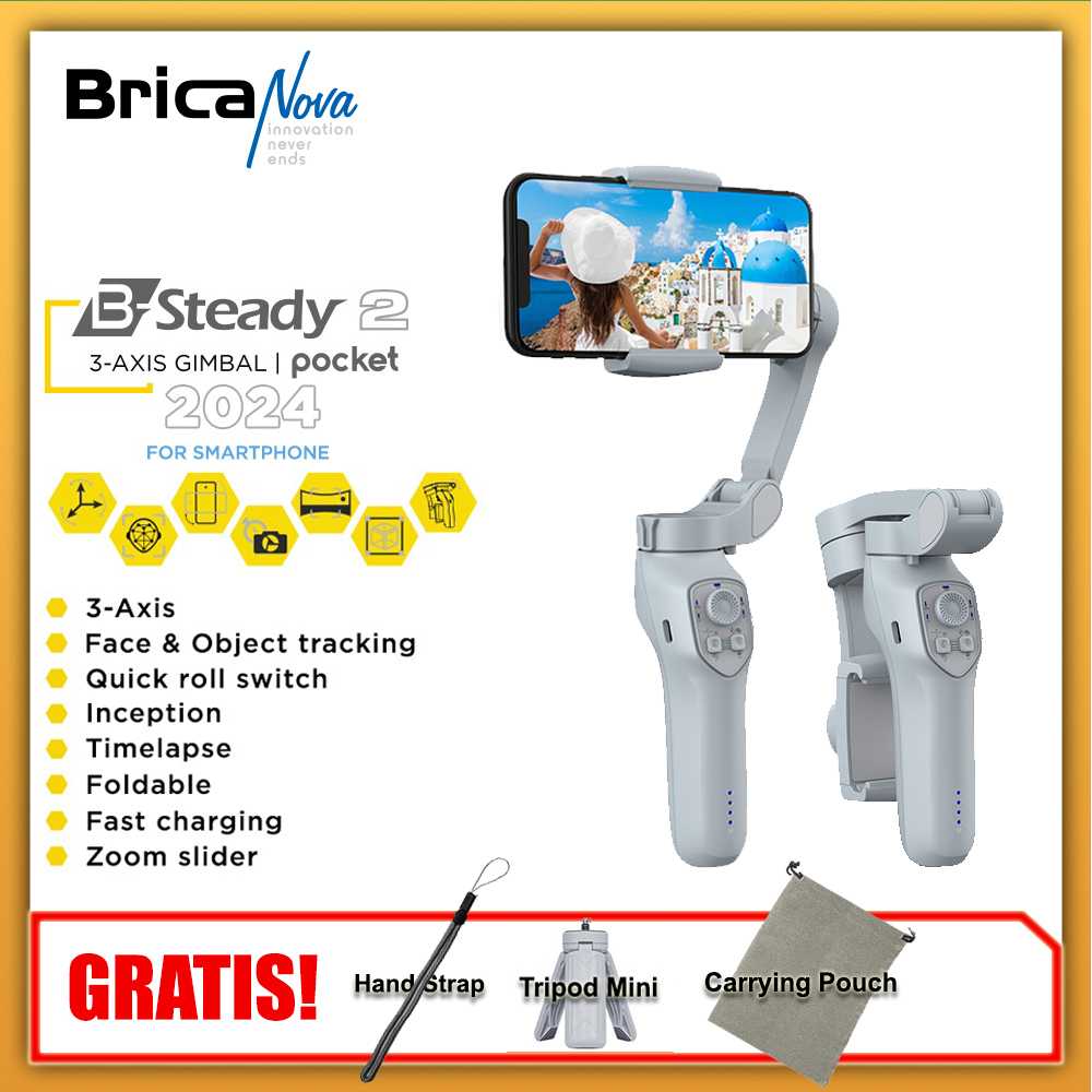Jual Brica B-Steady 2 Pocket 2024 - 3-AXIS Smartphone Pocket
