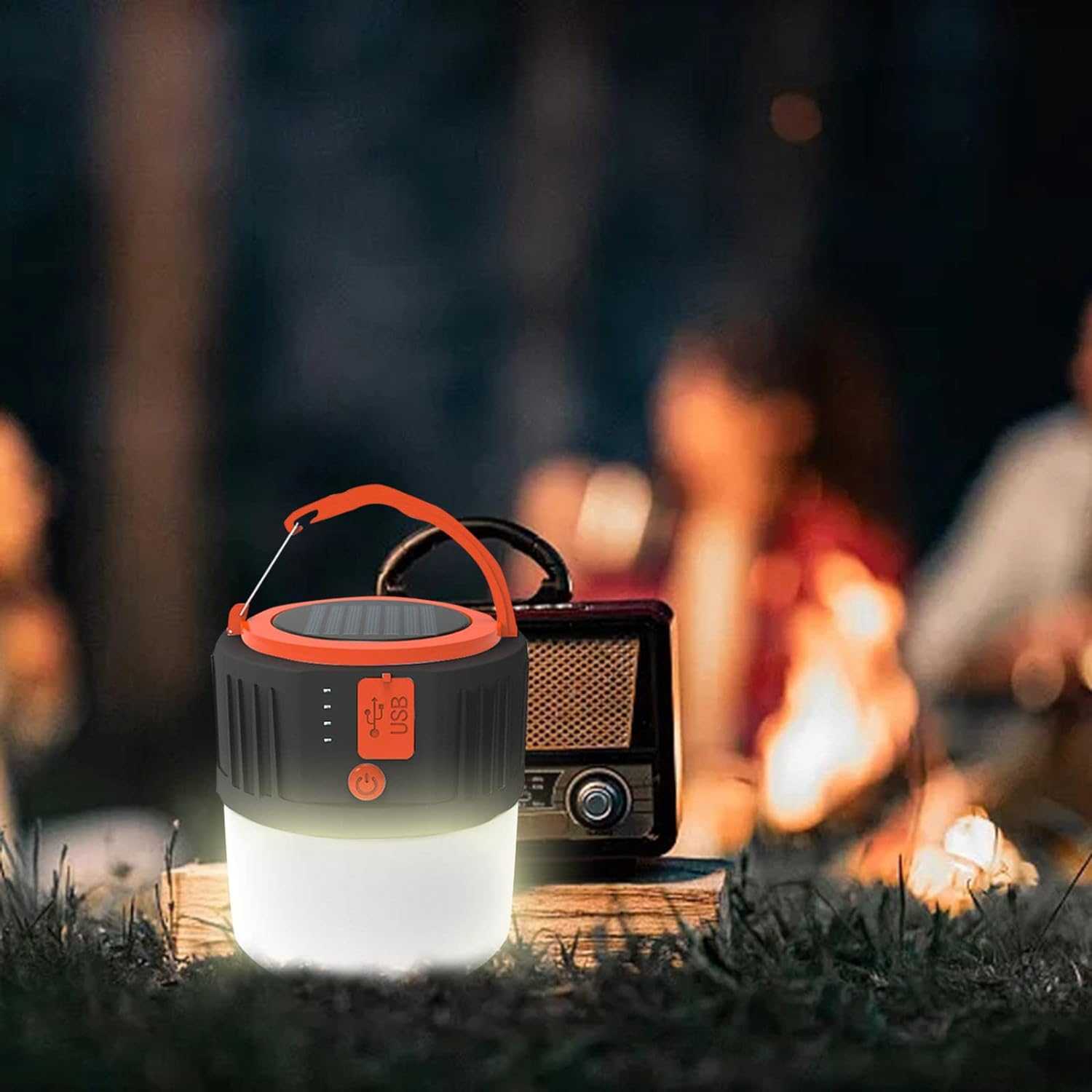 Jual RDE Lampu LED Camping Tenda Solar Waterproof Cool White