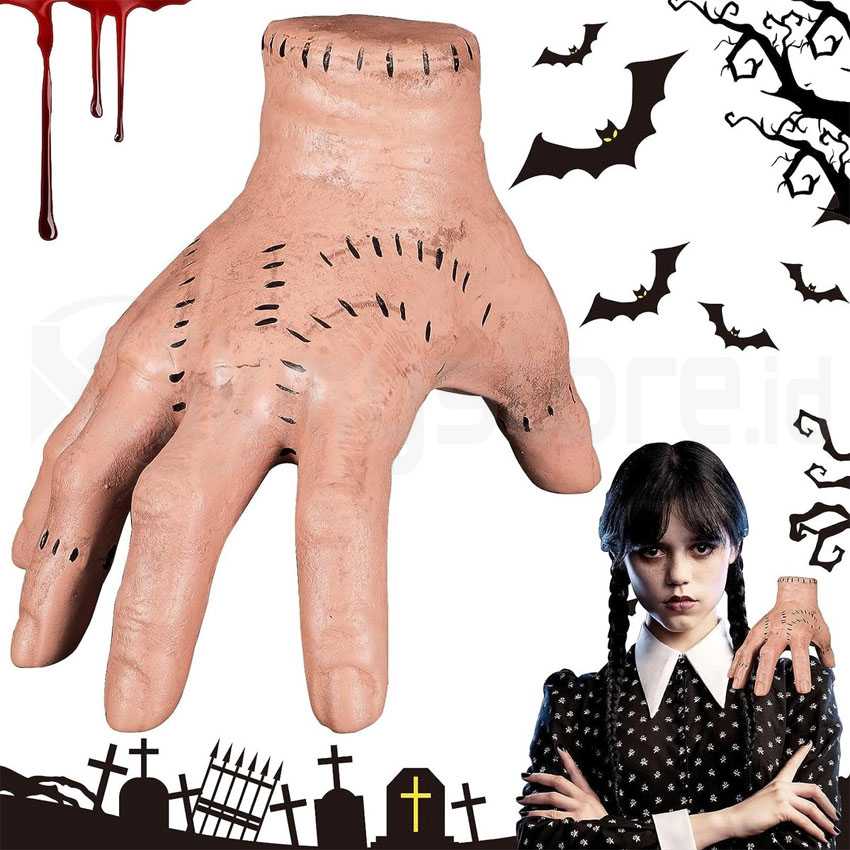 Jual Wednesday Hand Tangan Palsu Addams Family Pesta Halloween