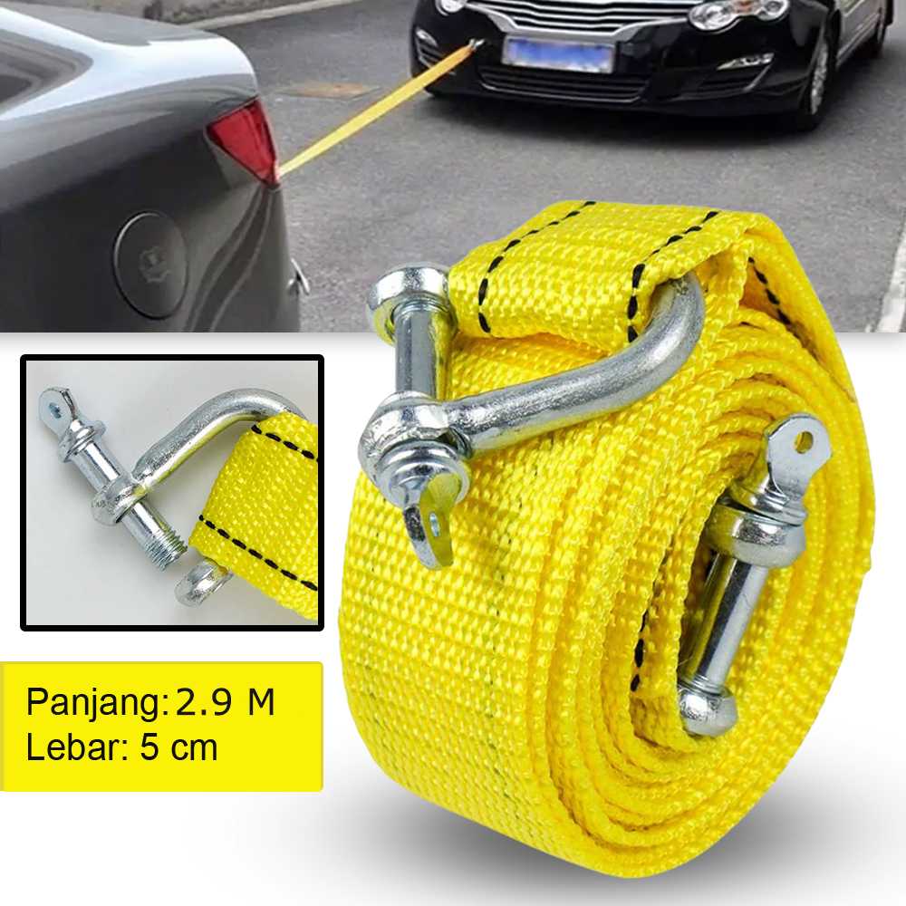 Jual JEELY Tali Derek Mobil Emergency Tow Rope Metal Buckle