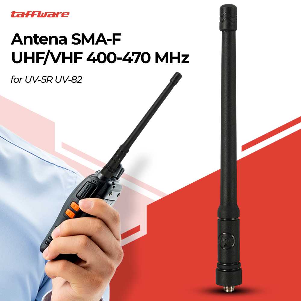 Jual Taffware Antena Walkie Talkie SMA-F UHF/VHF 400-470MHz for