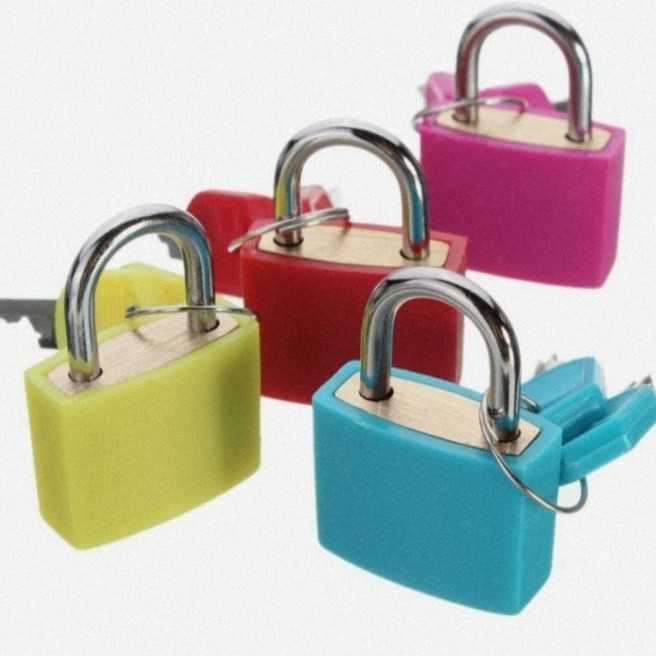 Jual GEMBOK KOPER 23mm WARNA WARNI GEMBOK MINI TAS padlock loker
