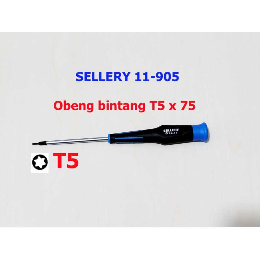 Jual Sellery 11-905 Obeng Bintang T5 x 75 panjang 17,5cm Sellery