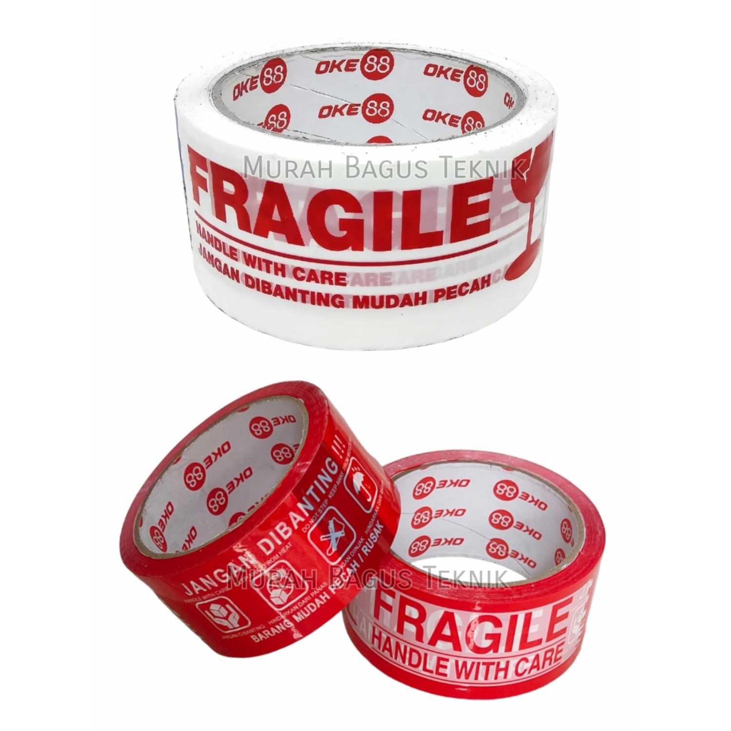 Jual Lakban Fragile 48.5mm 90 Yard | Jakmall.com