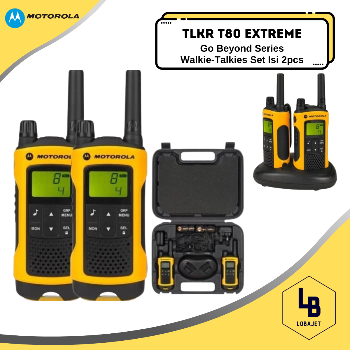 Jual MOTOROLA TLKR T80 EXTREME Go Beyond Series Walkie-Talkies