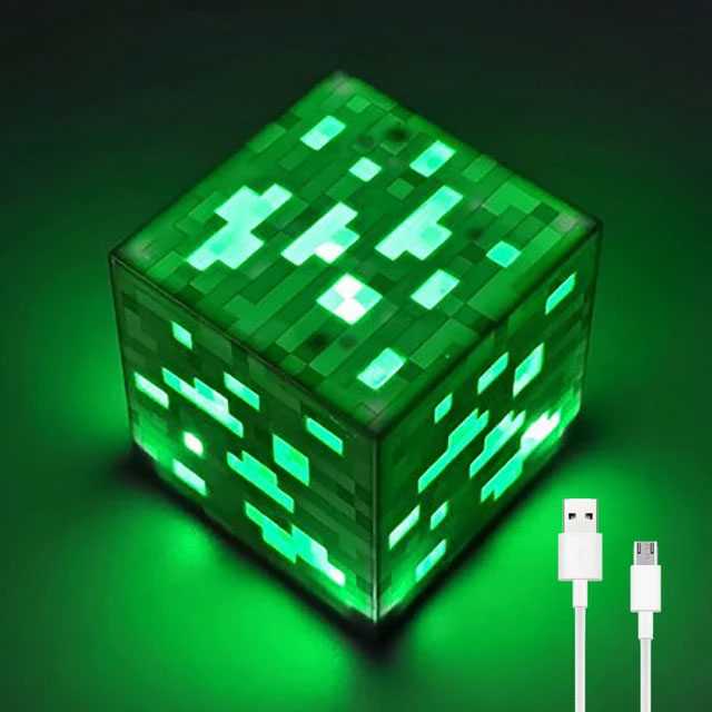 Jual MCGame Lampu LED Minecraft Square Cubic Stone Lamp Night