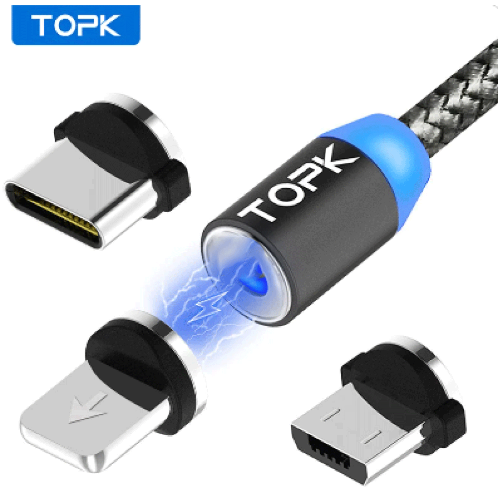Jual TOPK Kepala Adaptor Plug Adapter Magnetic Charger 540°