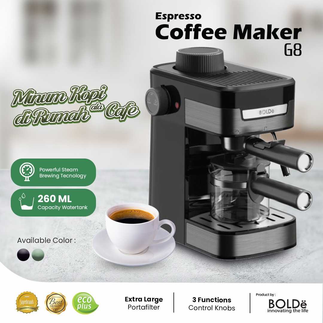 Jual BOLDe Expresso Coffee Maker G8 (Coffee Machine) | Jakmall.com
