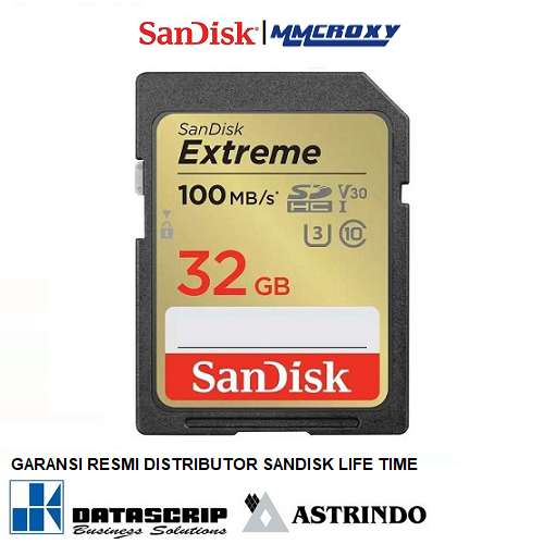 Jual SanDisk Extreme SDCard 32GB Class 10 SDHC UHS-I Card