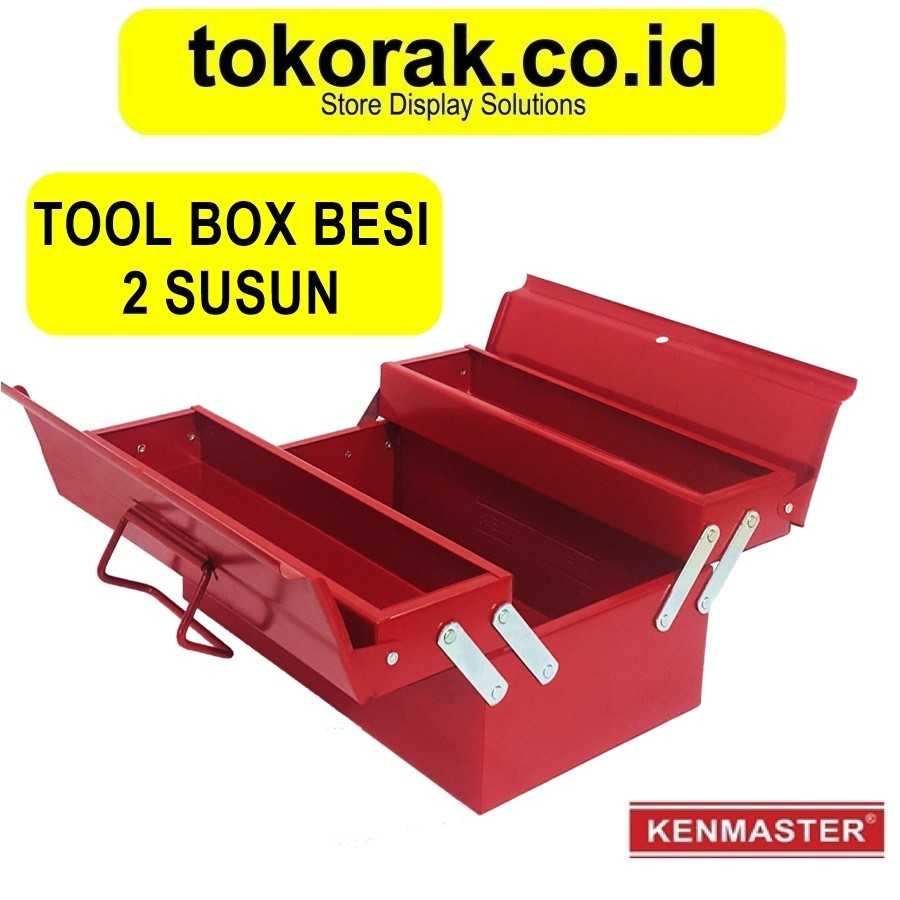 Jual Kenmaster Tool Box Besi 2 Susun - Kotak Perkakas | Jakmall.com