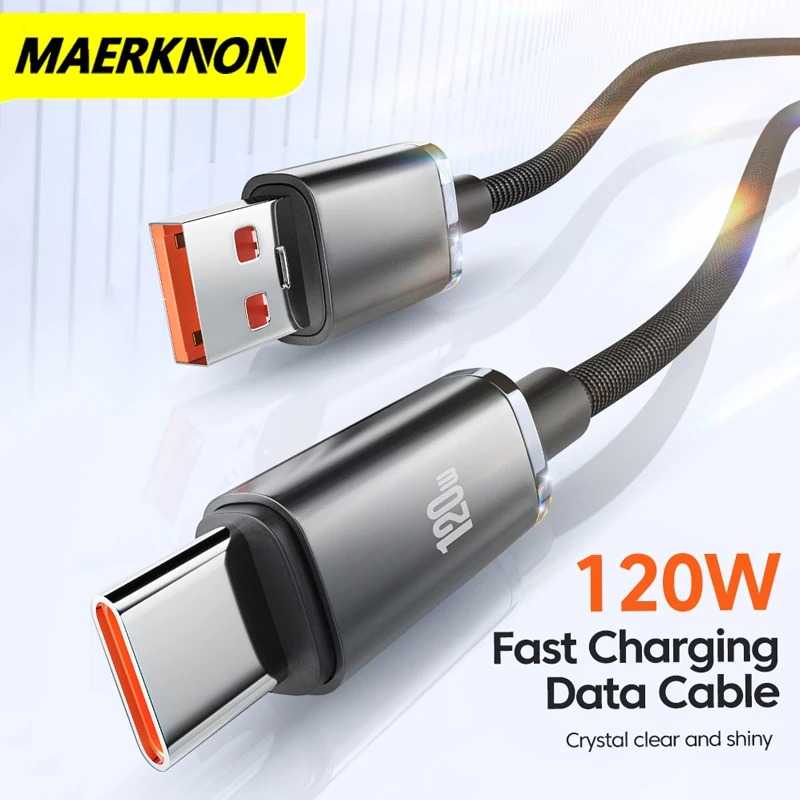 Jual MAERKNON Kabel Data USB Type C Fast Charging 120W 6A 1.5M