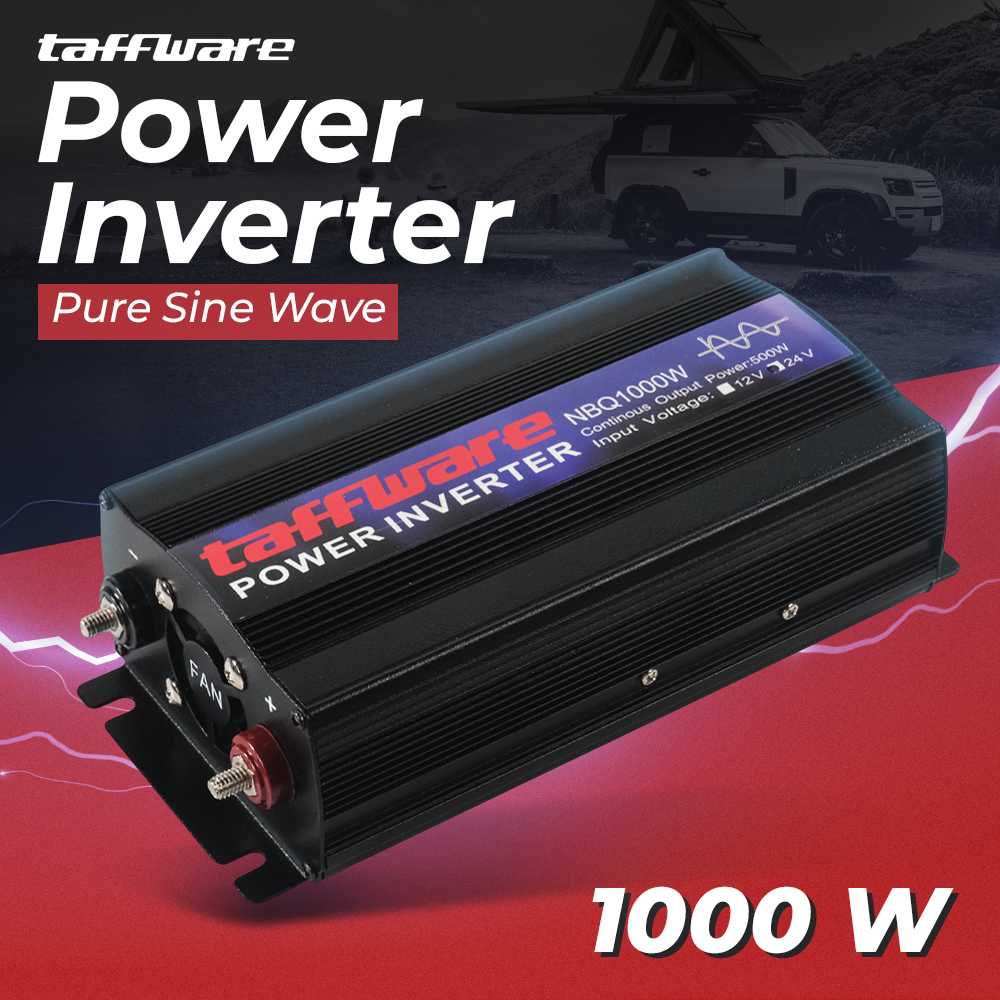 Jual Taffware Power Inverter Mobil Pure Sine Wave DC 24 to AC