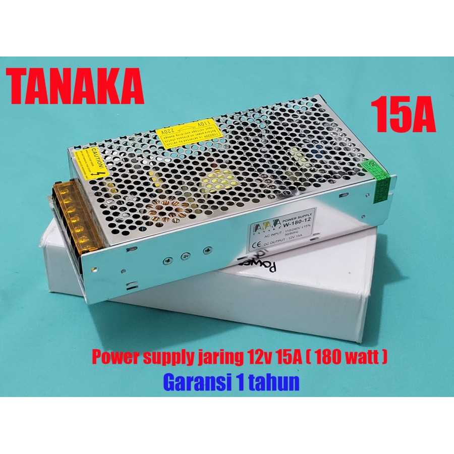 Jual Power Supply Jaring 15A ( Adaptor) Merk TANAKA 12V 15A
