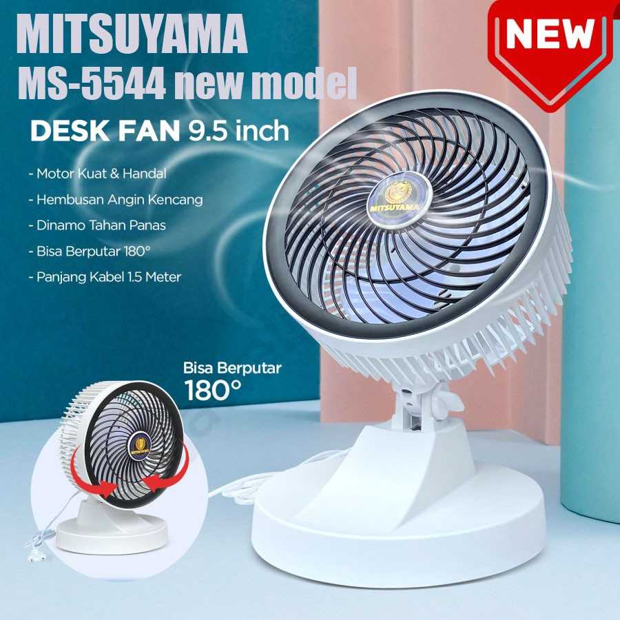 Jual Mitsuyama MS-5544 New Series Desk Fan Kipas Angin Meja 9,5