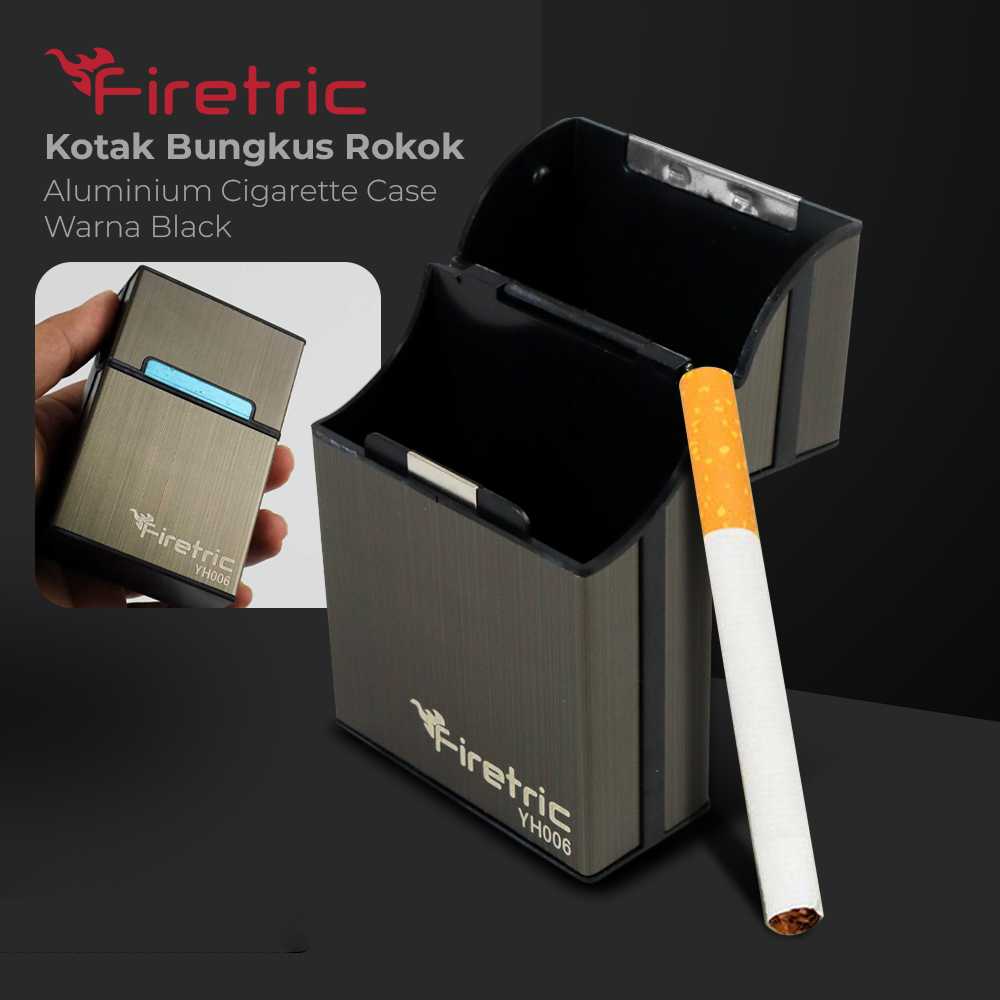 Jual Firetric Kotak Bungkus Rokok Elegan Aluminium Cigarette
