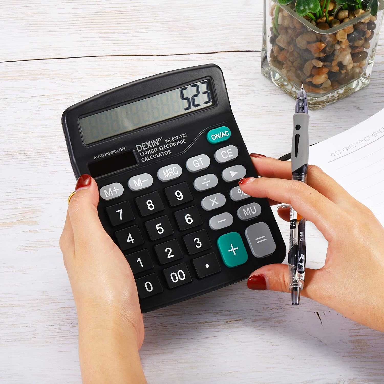 Jual DEXIN Kalkulator Elektronik Solar Calculator 12 Digit