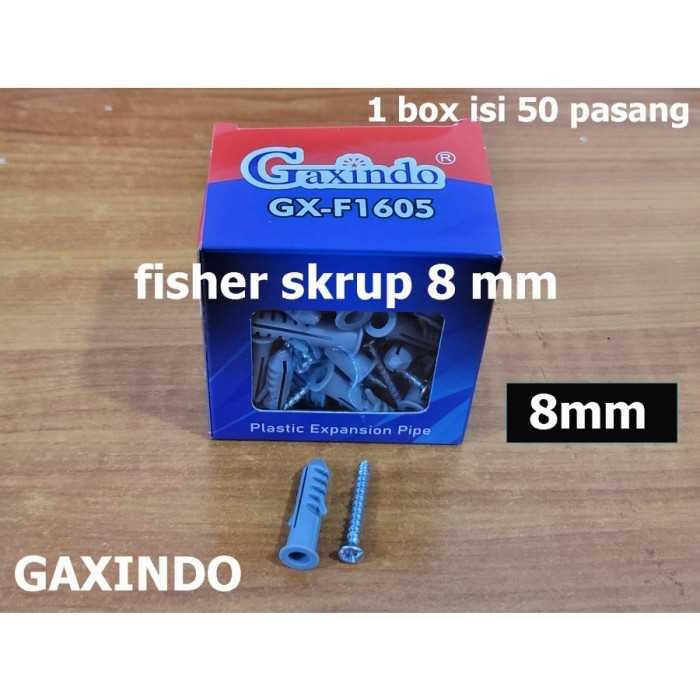 Jual Baut 8mm + Fisher S8 SET Gaxindo GX-F1605 plastik expansion