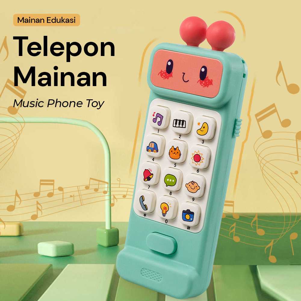 Jual AIMIYA Telepon Mainan Anak Edukasi Musik Kids Musical Phone
