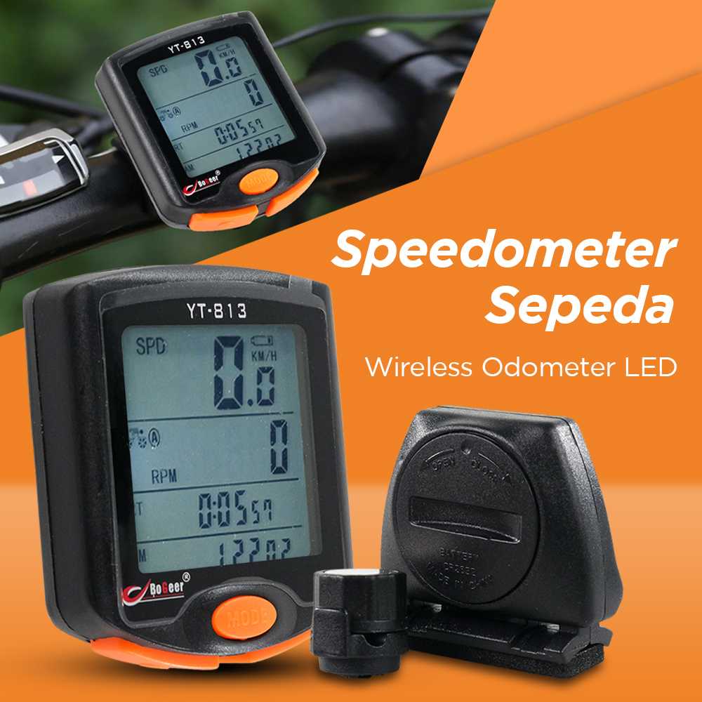 Jual BOGEER Speedometer Sepeda Wireless Odometer LED Waterproof