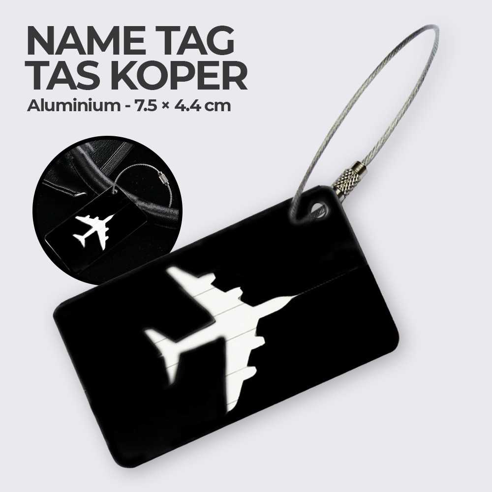 Jual Tempat label nama di tas dan koper name tag plus sling baja