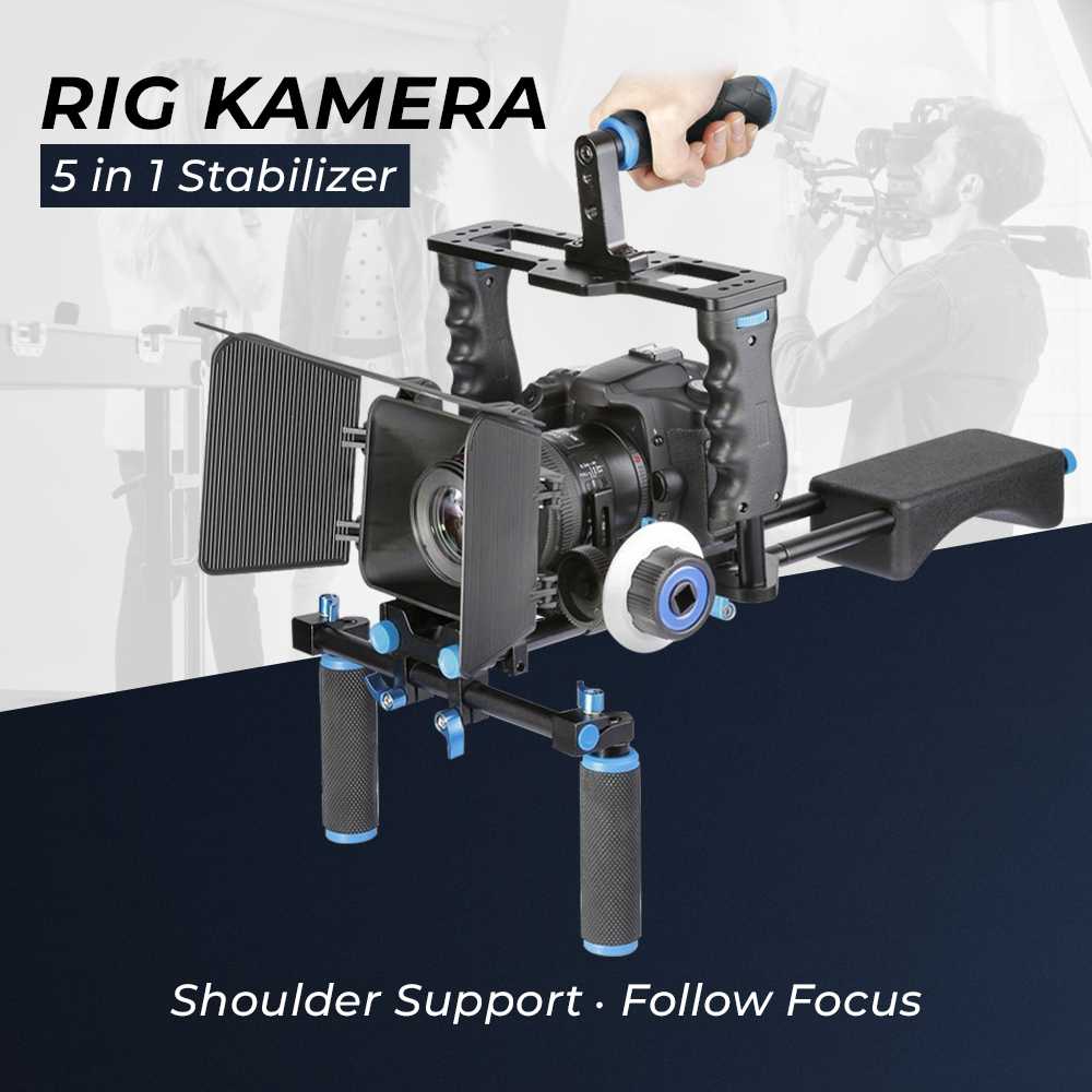 Jual Rig Kamera DSLR 5in1 Stabilizer Shoulder Support Follow