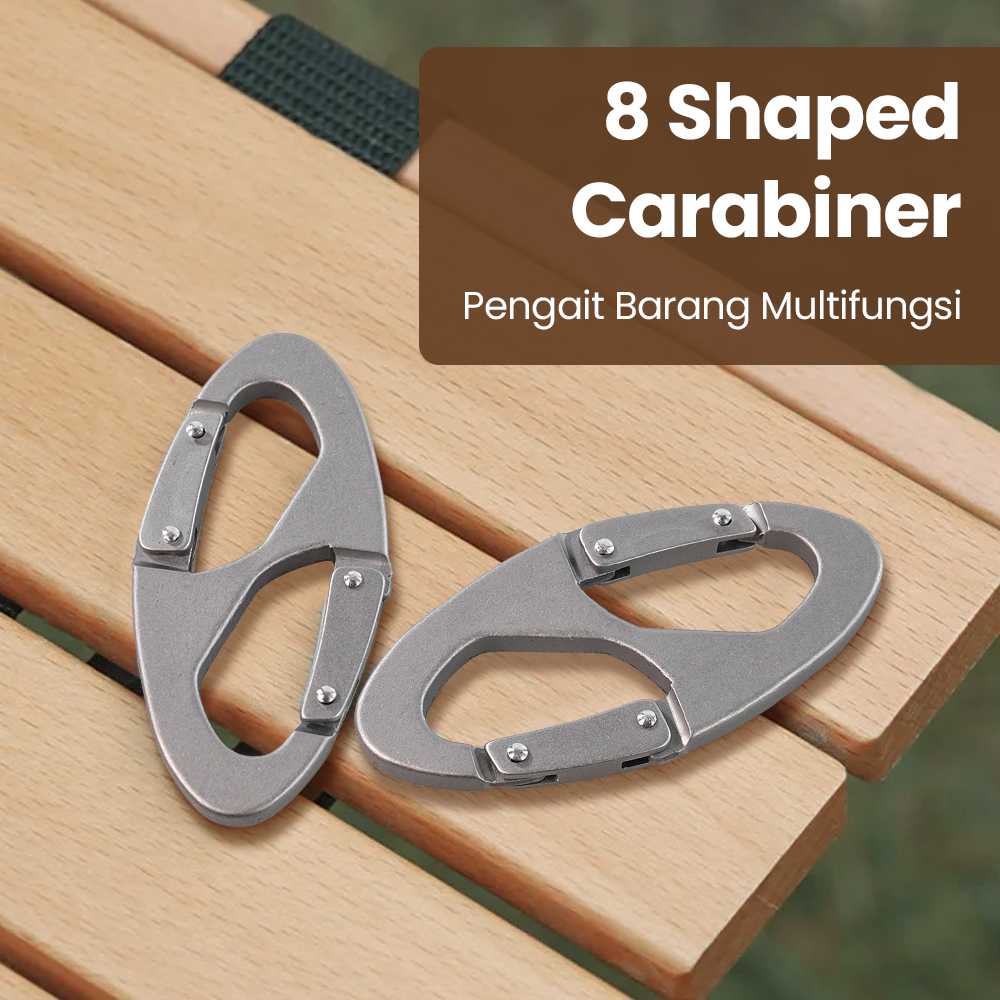 Jual Mountaineering 8 Shaped Carabiner Pengait Barang | Jakmall.com