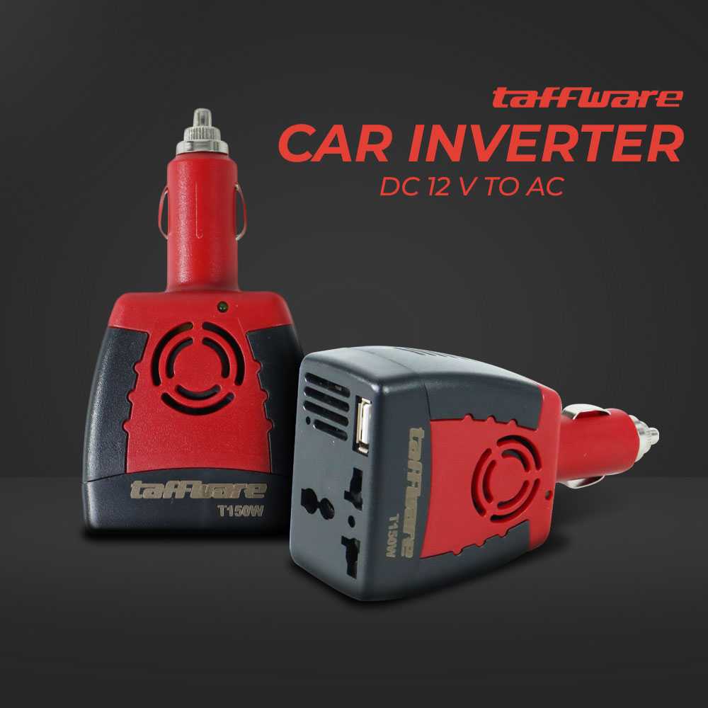 Jual Taffware Car Inverter DC 12 V to AC 220V 5V USB 150W - T150W