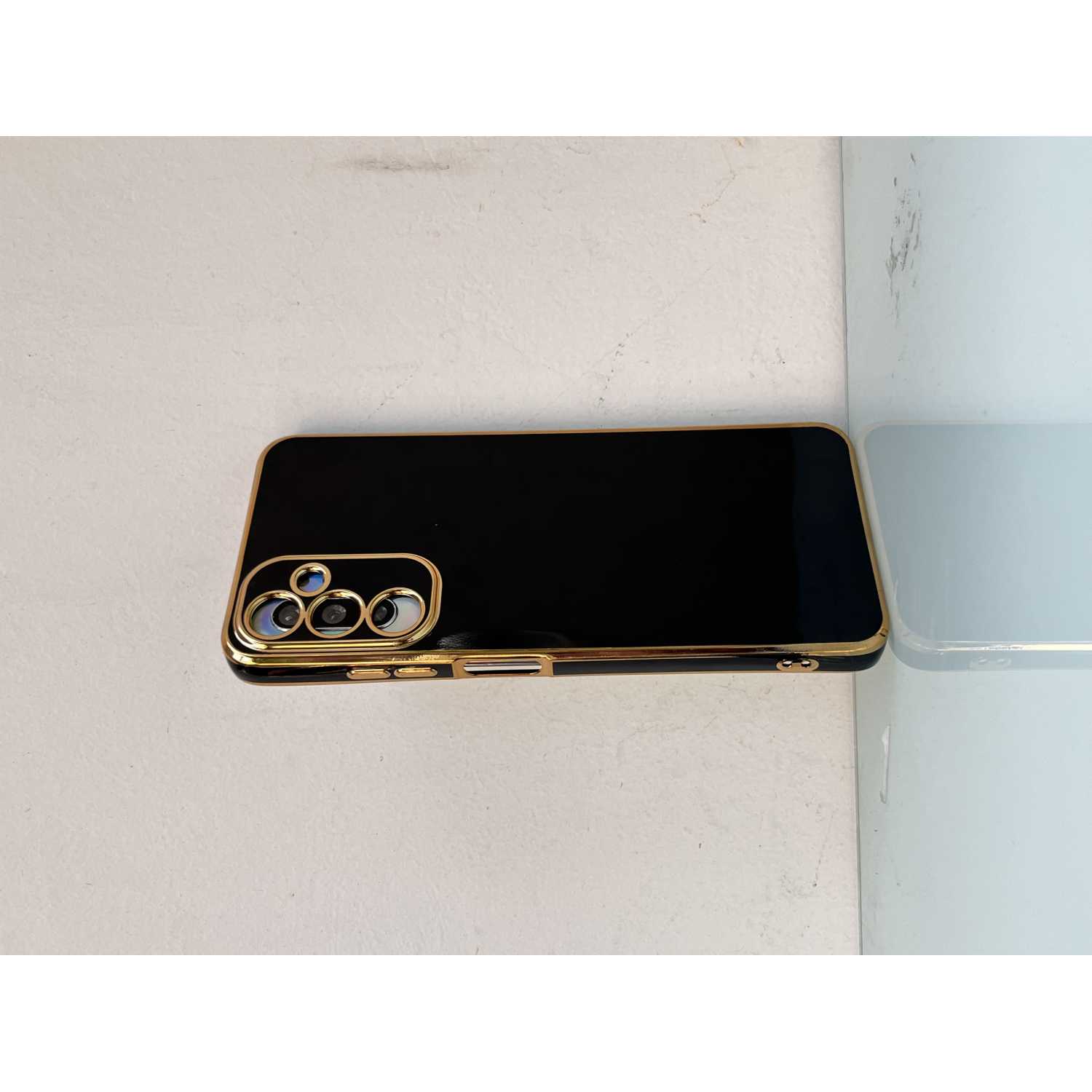 Jual Samsung A05S Case Luxury Straight Edge Plating Soft TPU