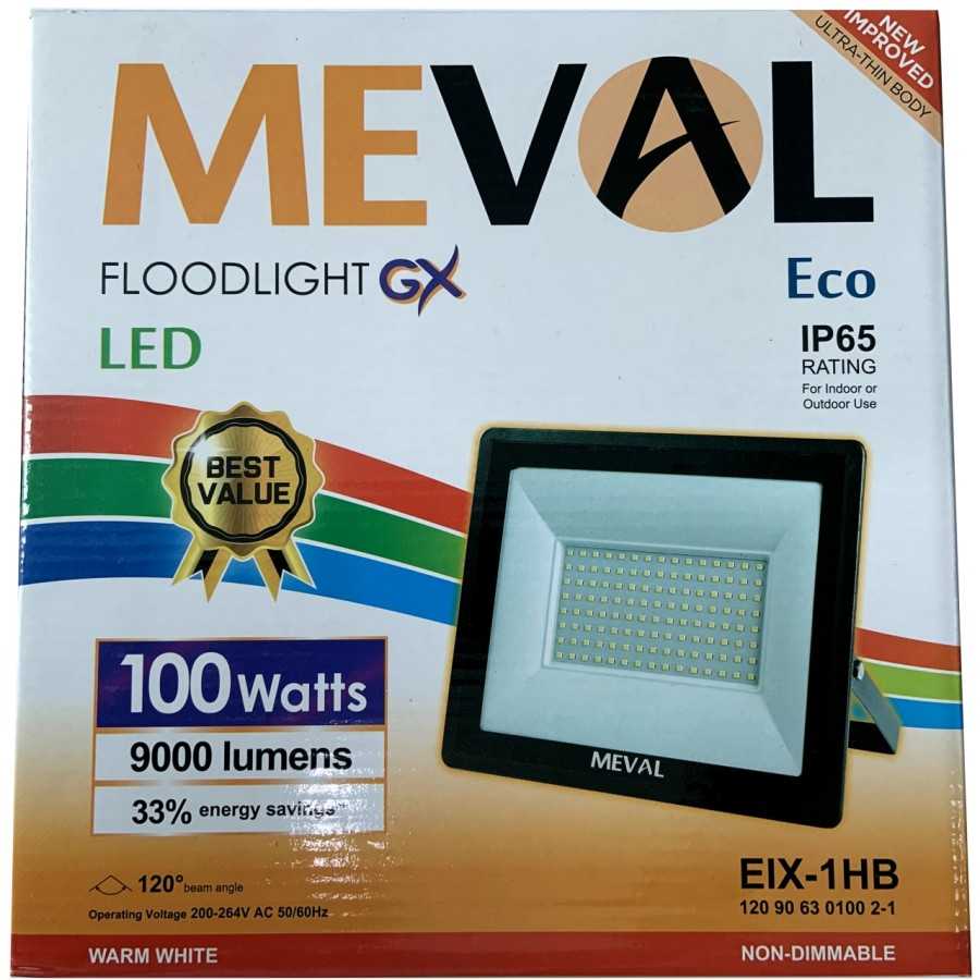 Jual Meval - Lampu Sorot LED Floodlight 100W GX Cahaya | Jakmall.com