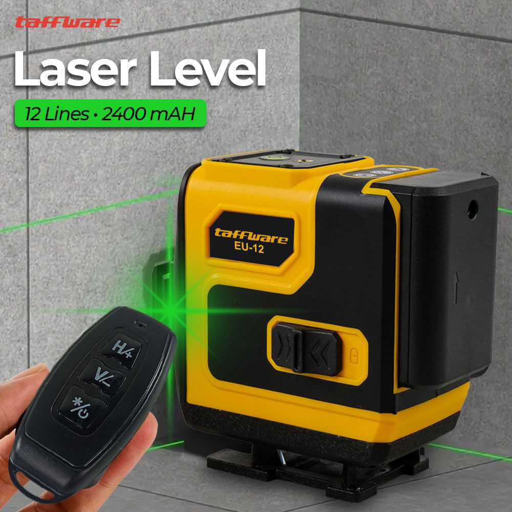Jual Taffware Laser Level Green Beam 12 Lines Self Leveling