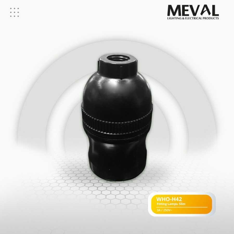 Jual Meval - Fitting Lampu Gantung E27 - Hitam WHO-H42 | Jakmall.com
