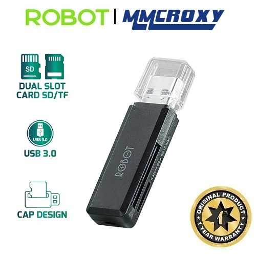 Jual Card Reader Robot CR102 USB 3.0 Cap Design With 2 Slot Card