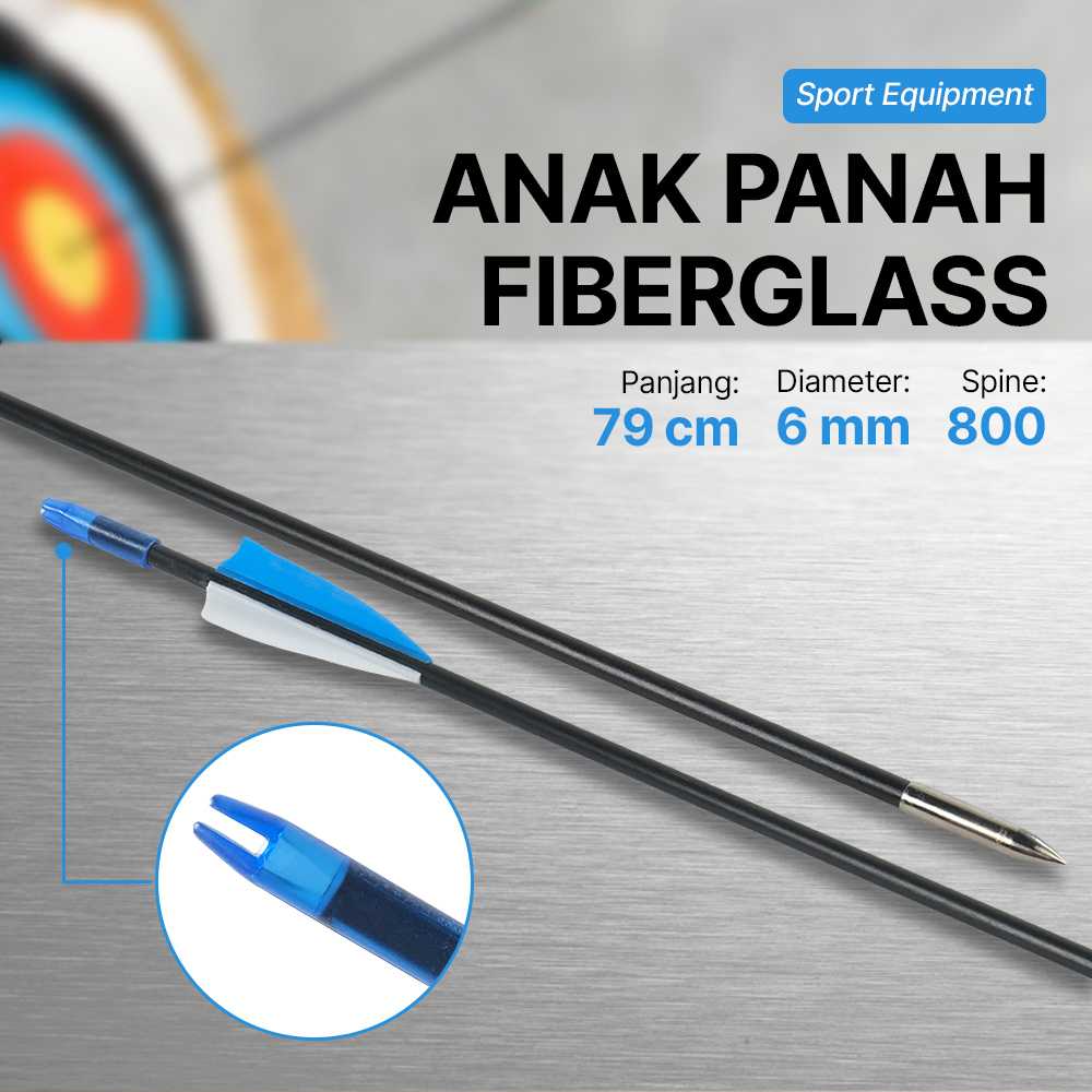 Jual SHARROW Anak Panah Fiberglass Sport Equipment 6mm Spine 800