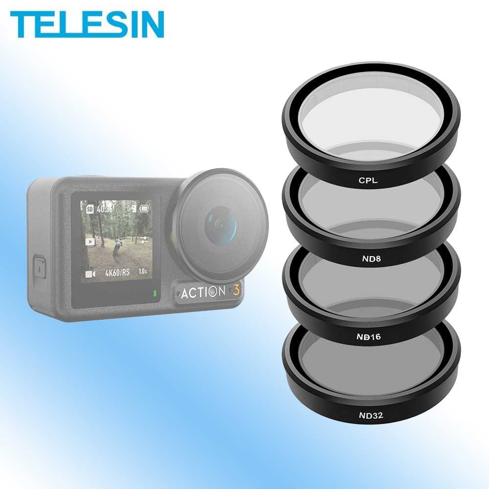 Jual TELESIN Filter Lensa CPL ND8/16/32 Set for DJI ACTION 3