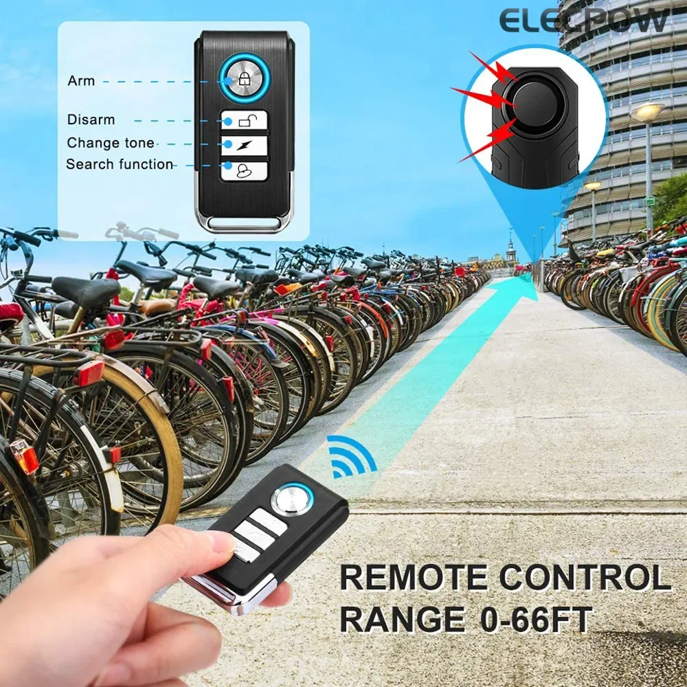 Jual ELECPOW Alarm Sepeda Remote Control Waterproof High | Jakmall.com