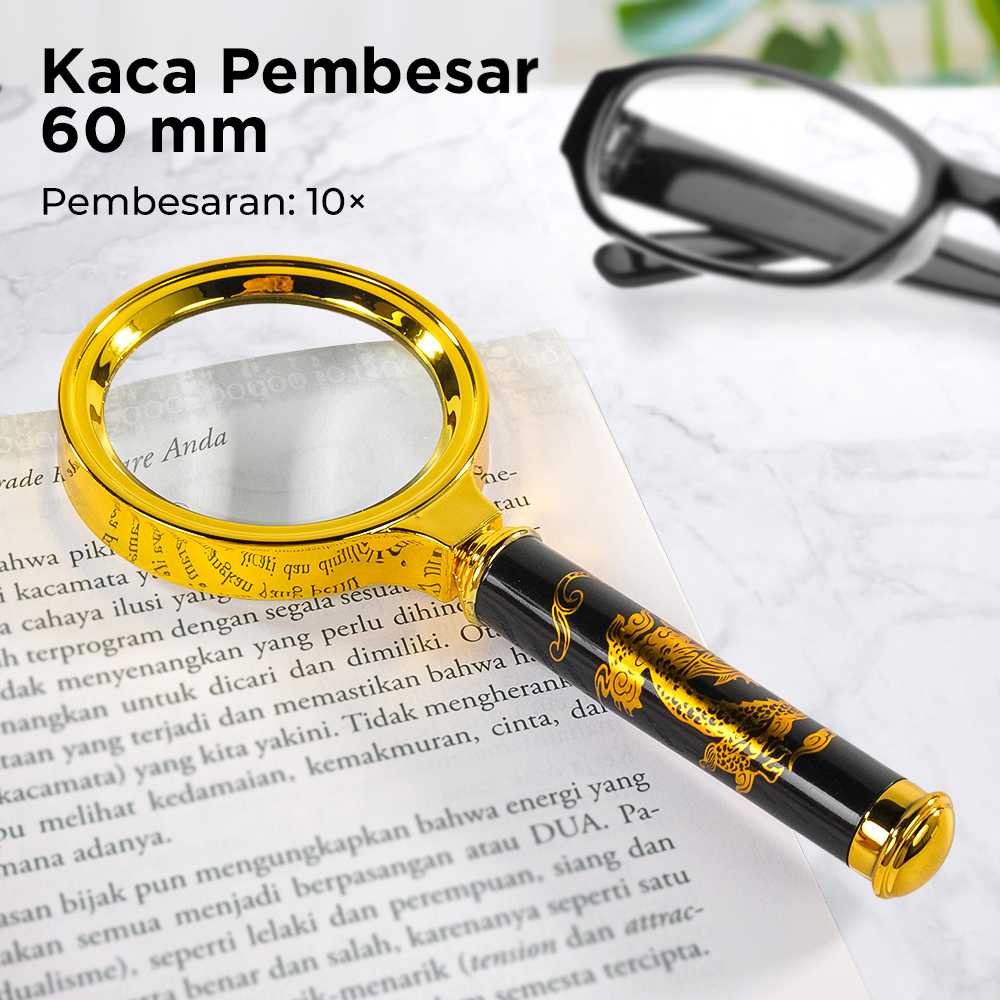 Jual Kaca Pembesar Handheld Magnifying Glass Lup Magnifier 60mm