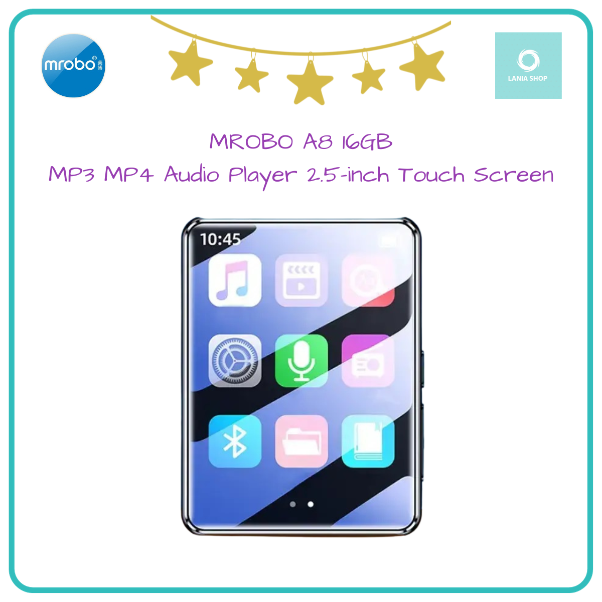 Jual MROBO A8 16GB - MP3 MP4 Digital Audio Player 2.5-inch Touch