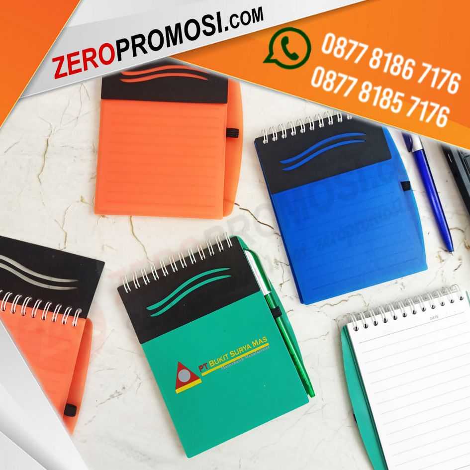 Jual Souvenir Kantor Memo Plastik Kecil Custom Logo | Jakmall.com