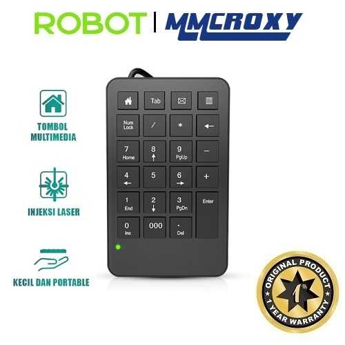 Jual Robot RK01 Wired Numeric Keypad Black Keyboard Numeric
