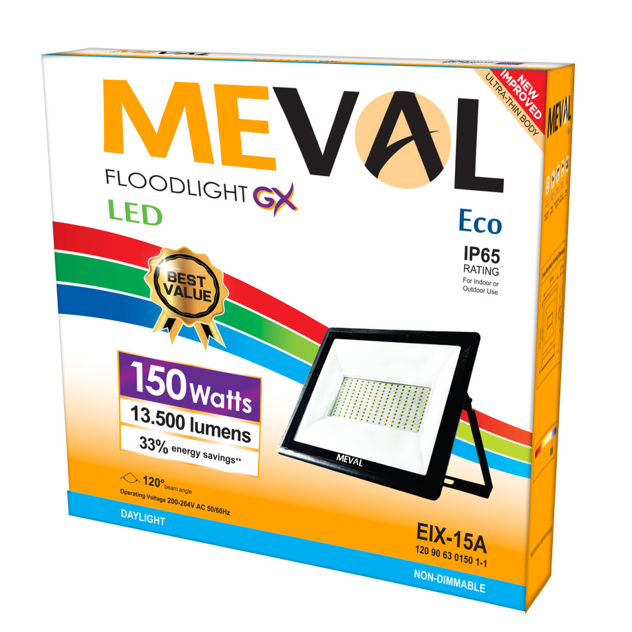 Jual Meval - Lampu Sorot LED Floodlight 150W GX Cahaya | Jakmall.com