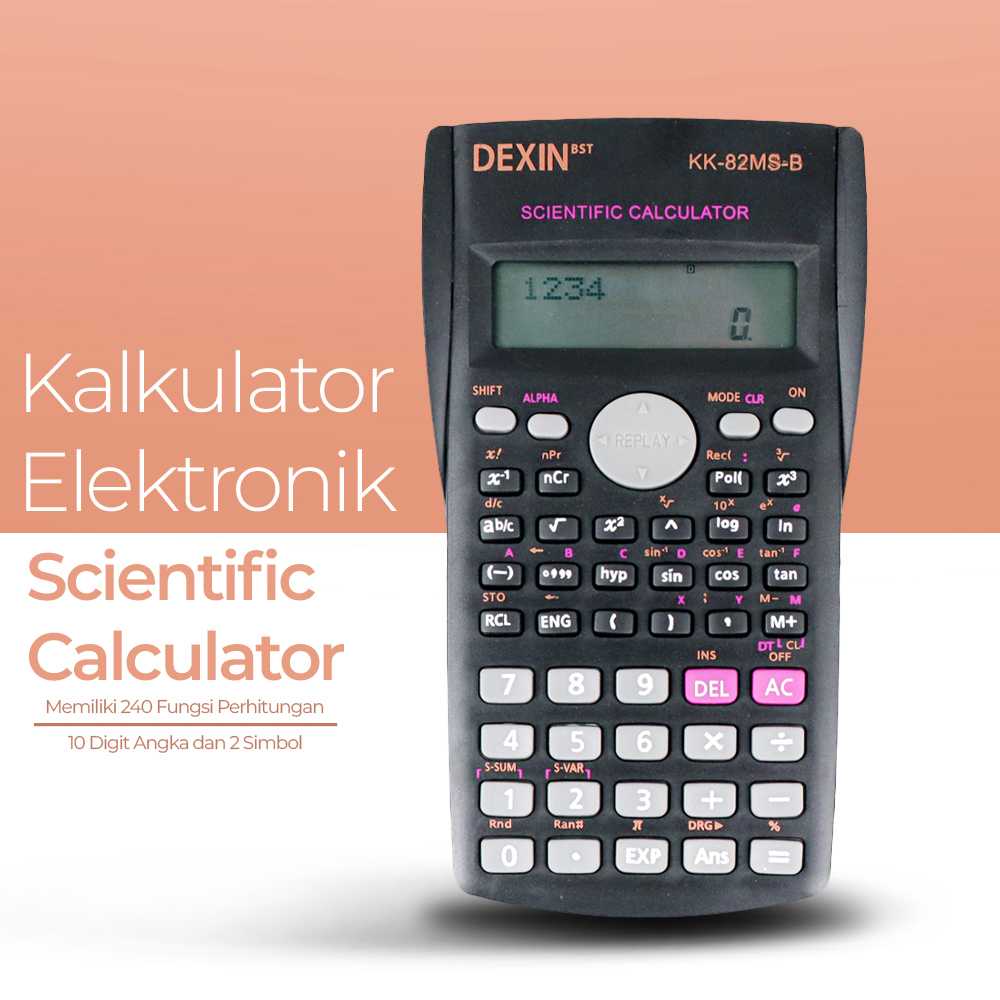 Jual DEXIN Kalkulator Elektronik Scientific Calculator 10 Digit