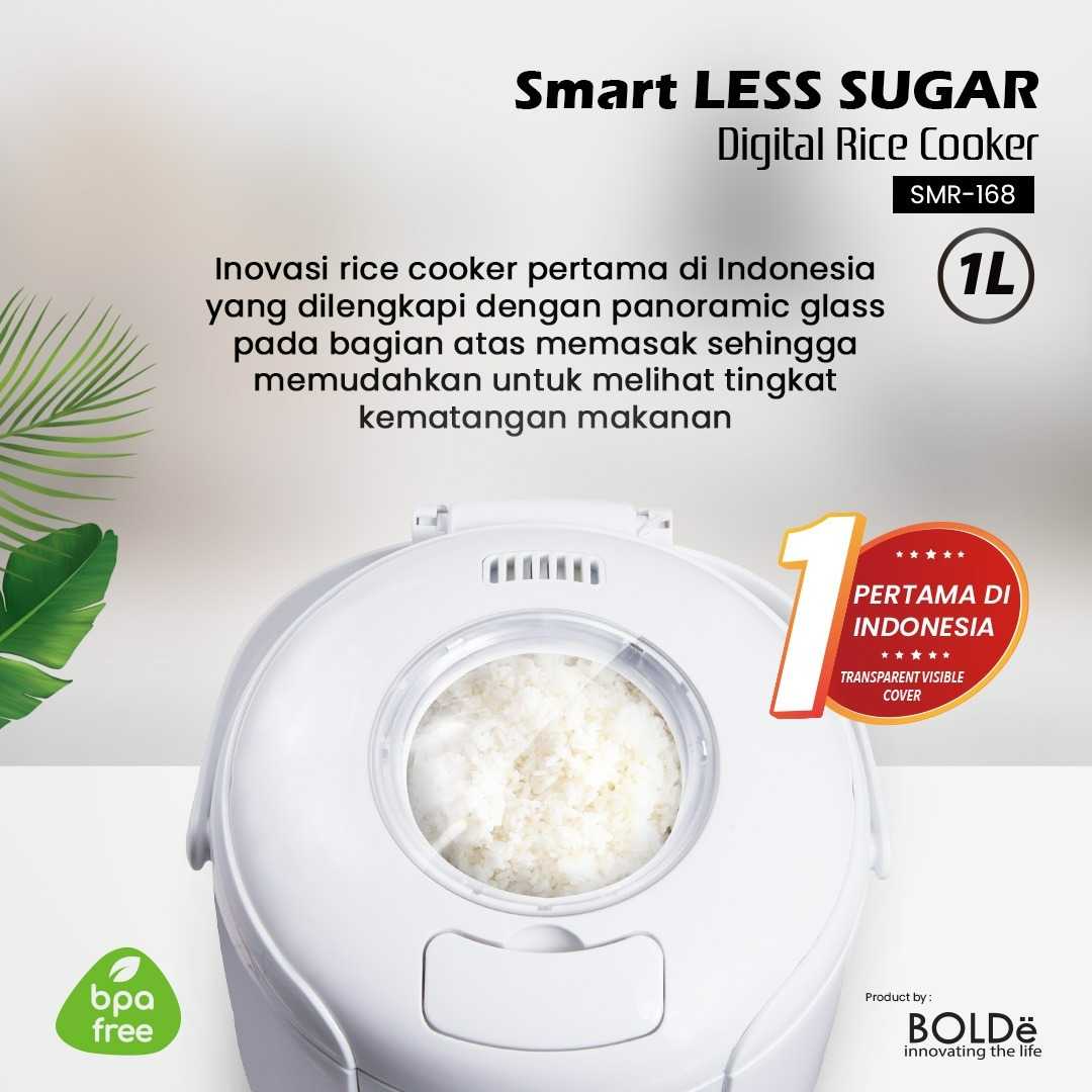 Jual BOLDe Smart Less Sugar Digital Rice Cooker 1L | Jakmall.com