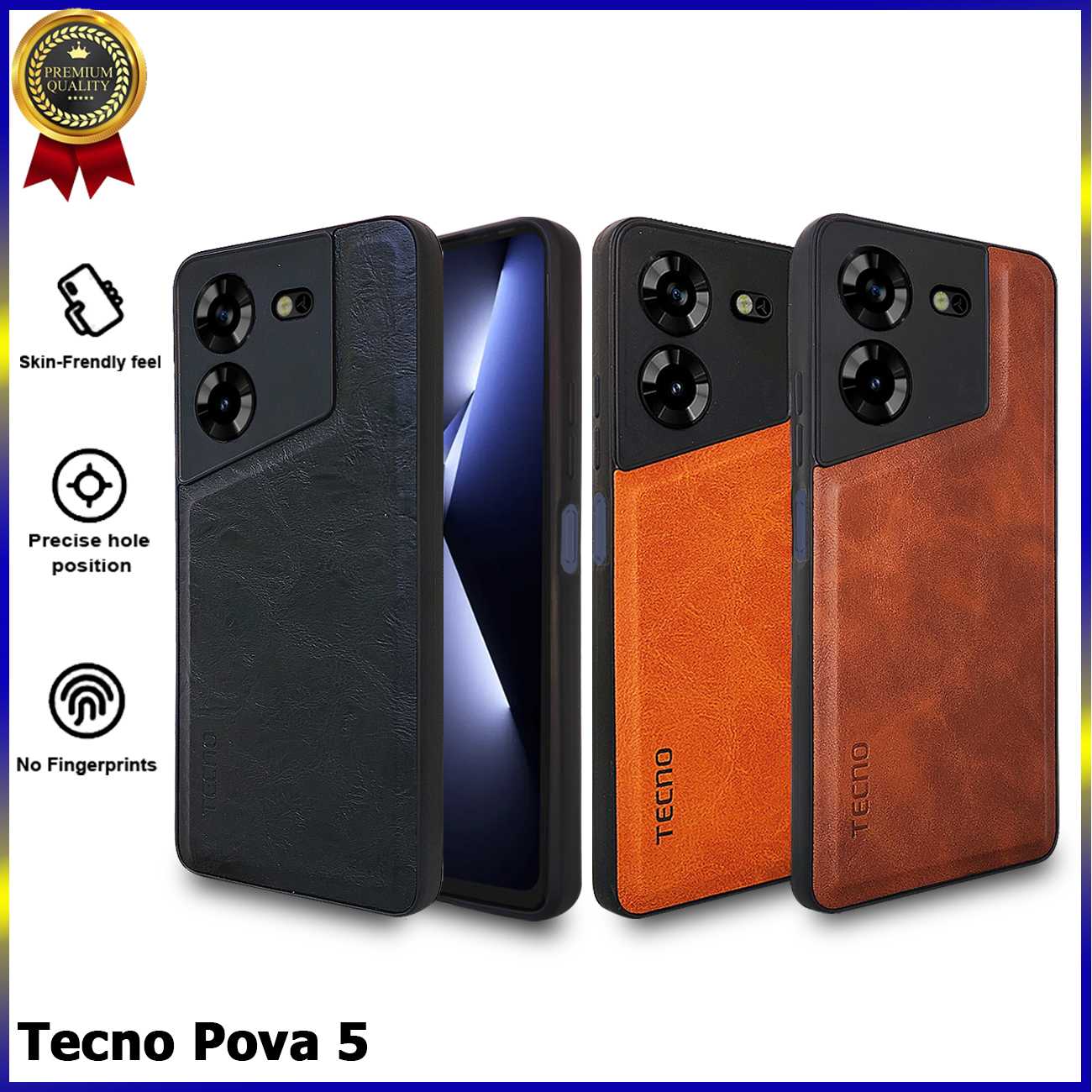 Jual Tecno Pova 5 Premium SVL Leather Hybrid Case Softcase