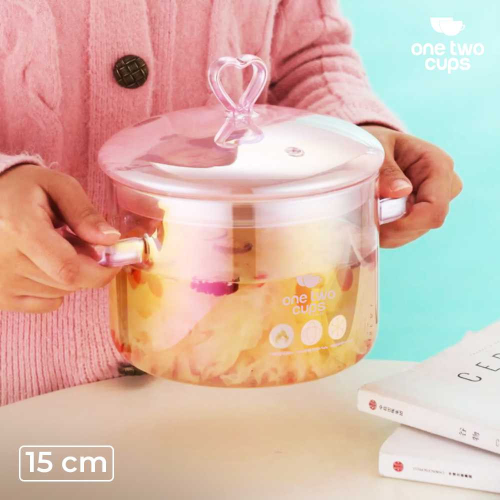 Jual One Two Cups Panci Kaca Cooking Pot Borosilicate Tahan
