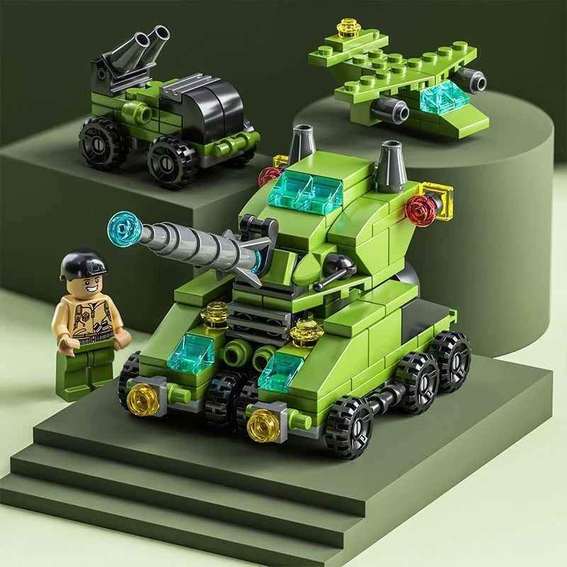Jual LELE BROTHER Mainan Balok Susun Land Force Tank 6in1 LEGO
