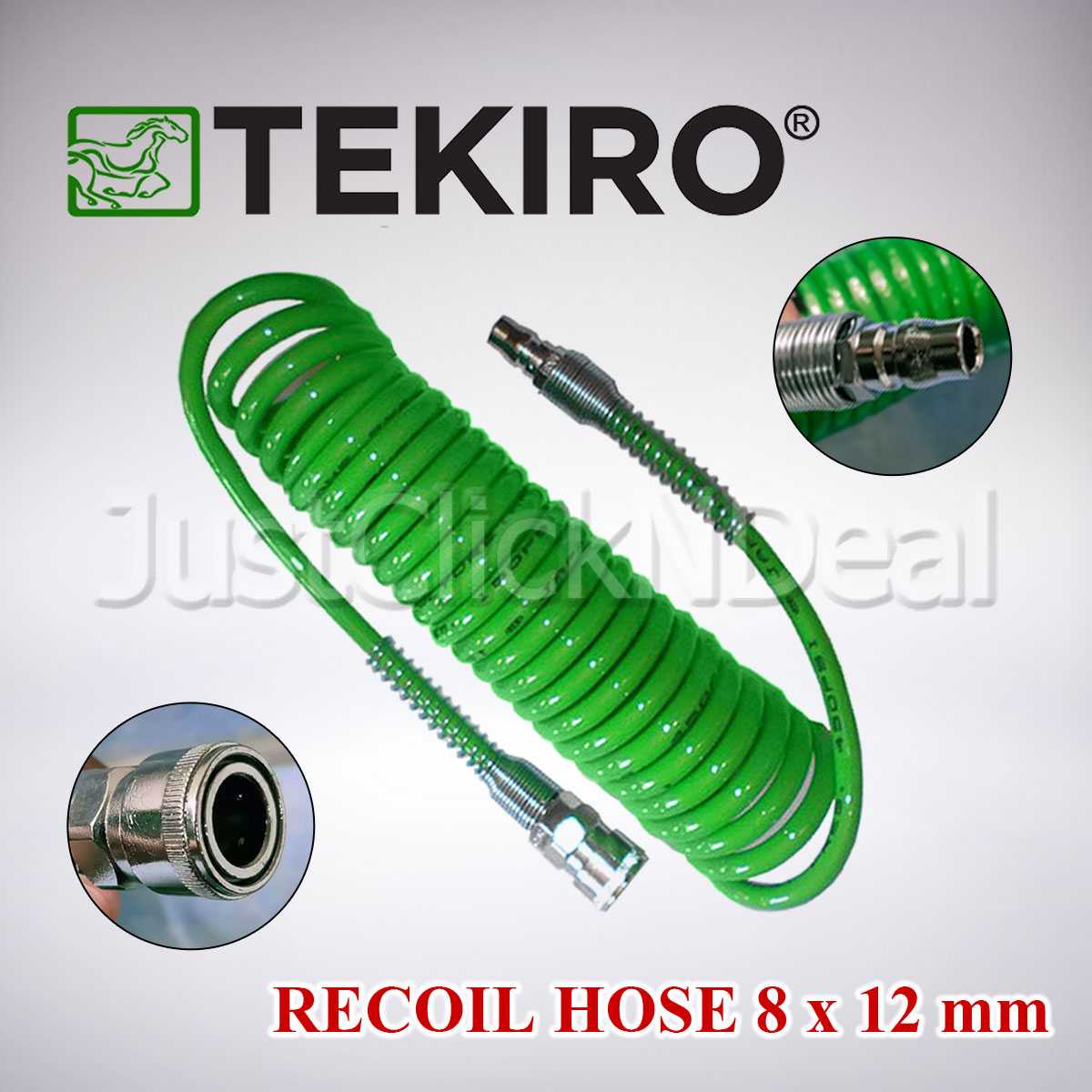Jual Tekiro Recoil Hose Hijau 8 x 12 mm Panjang 6 m Selang