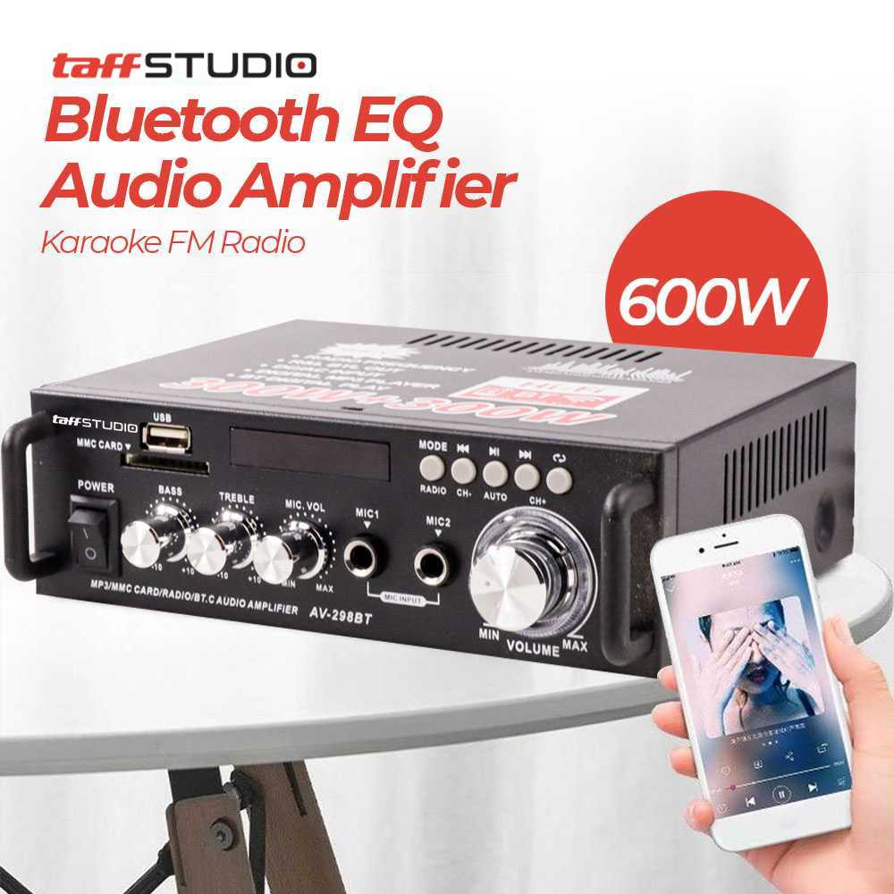 Jual TaffSTUDIO Bluetooth EQ Audio Amplifier Karaoke Home