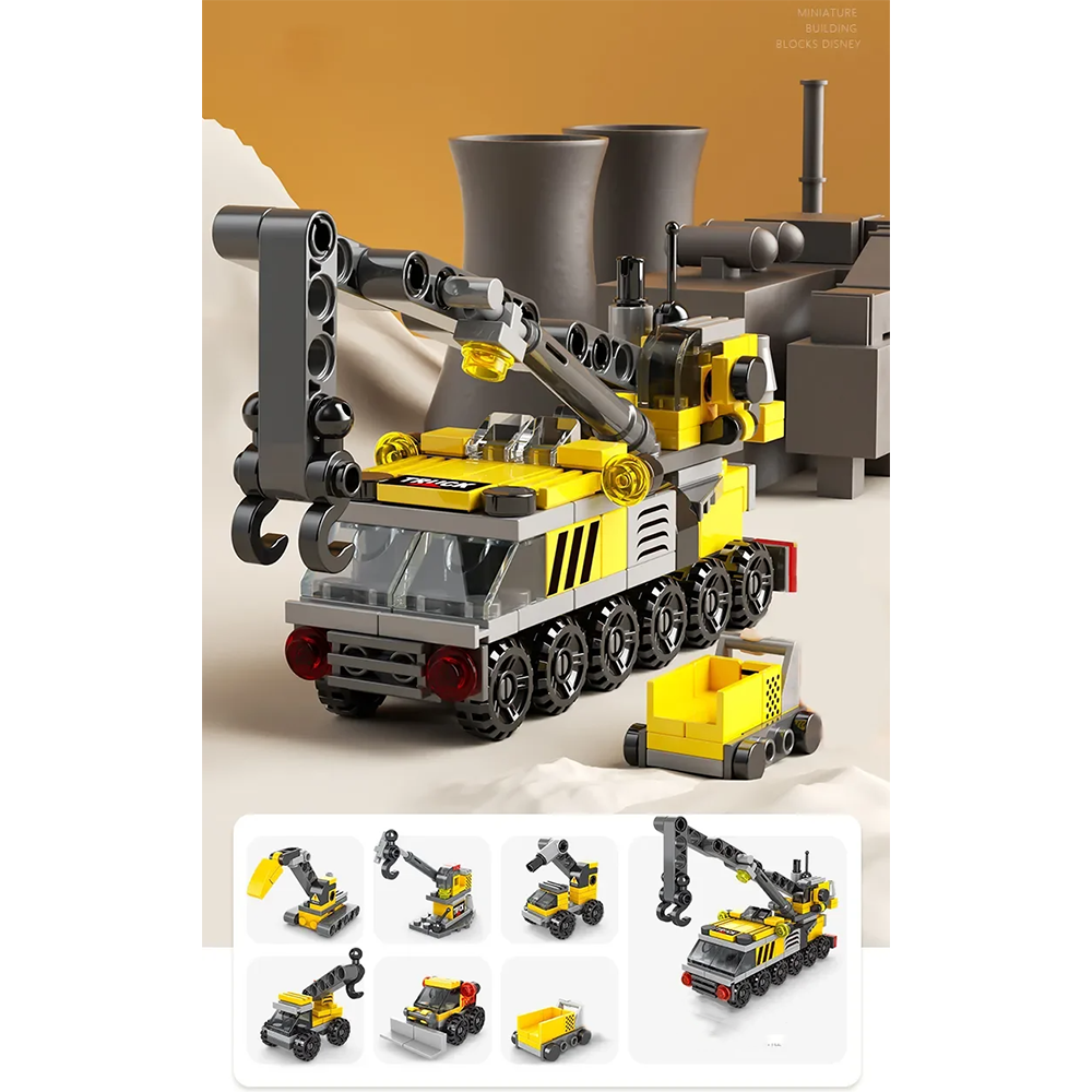 Jual LELE BROTHER Mainan Balok Susun Contruction Team 6in1 LEGO
