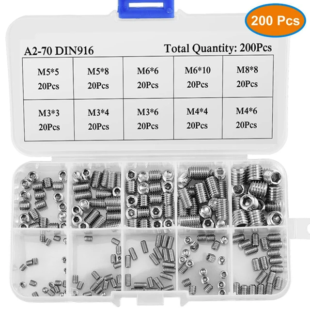 Jual DMJ Set Baut L Tanam Sekrup Soket Hex M3-M8 Headless 200