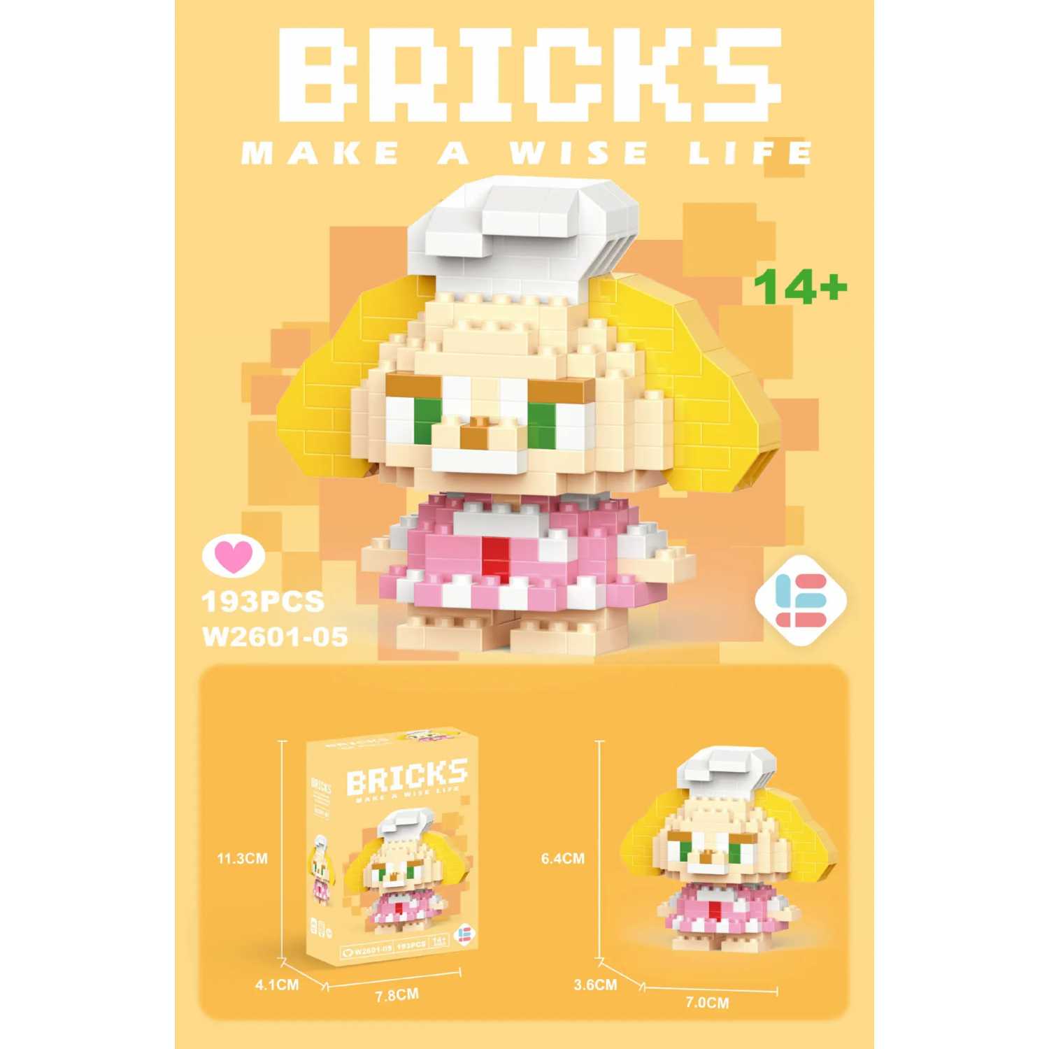 Jual BRICKS Mainan Balok Susun Karakter Cookie Ann LEGO Figure